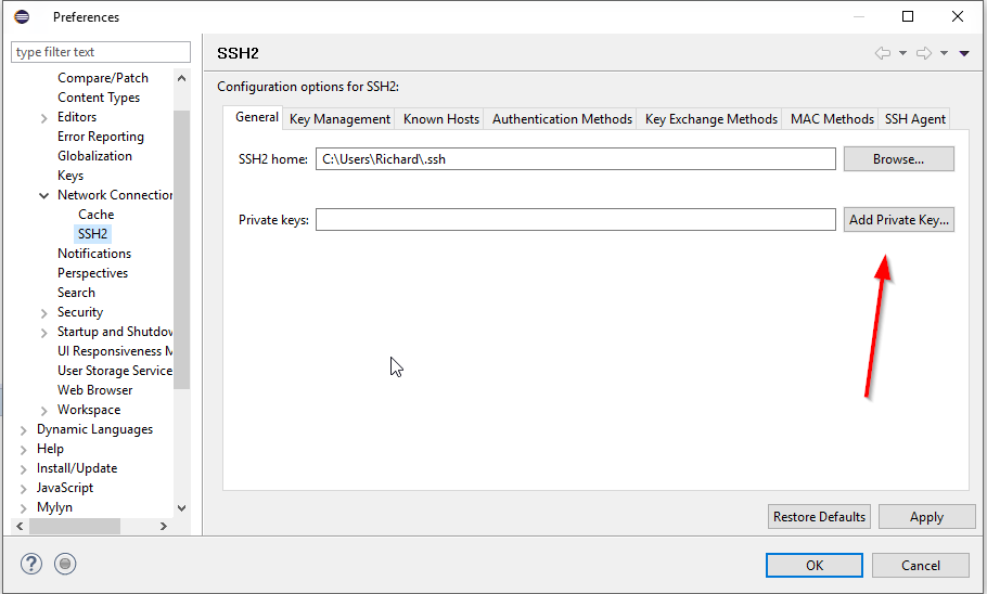 Ssh Key Authentication In Eclipse Peacock Software